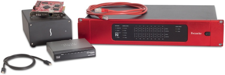 Focusrite RedNet 2 + PCIe Native 16x16 I/O Package | Sweetwater