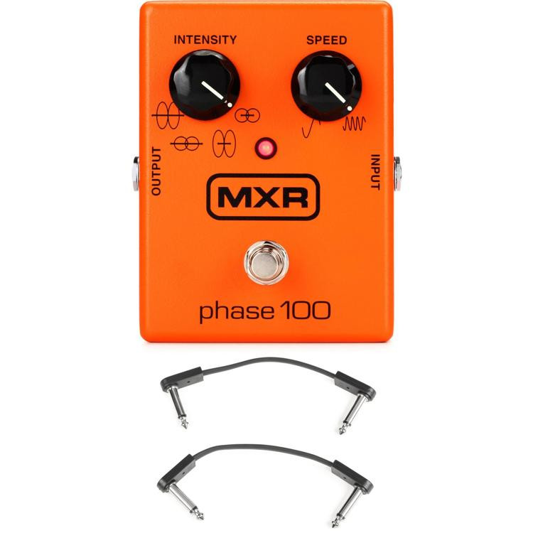 MXR M107 Phase 100 Phaser Pedal with 3 Patch Cables | Sweetwater