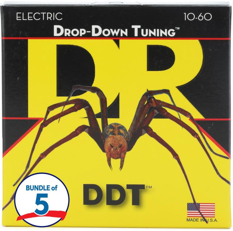DR Strings DDT-10/60 Drop-Down Tuning Nickel Plated Steel Electric ...