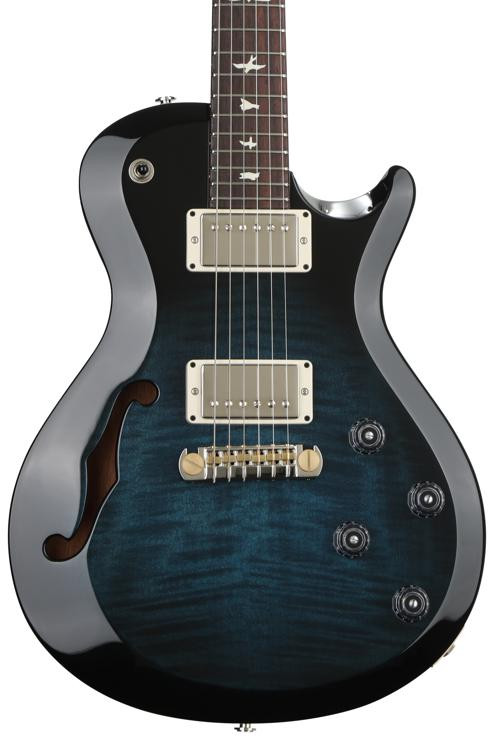 PRS S2 Singlecut Semi-Hollow - Faded Blue Smokeburst | Sweetwater