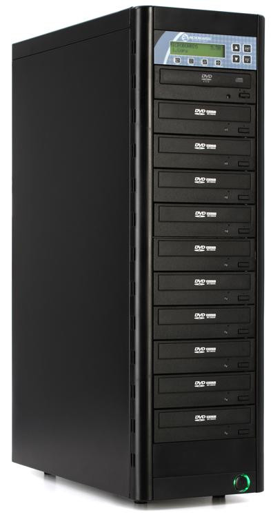 Microboards CopyWriter DVD 1016 1-to-10 CD/DVD Duplicator Tower ...