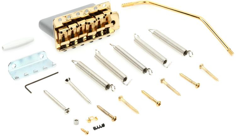Fender American Vintage Strat Tremolo Bridge Assembly - Gold | Sweetwater