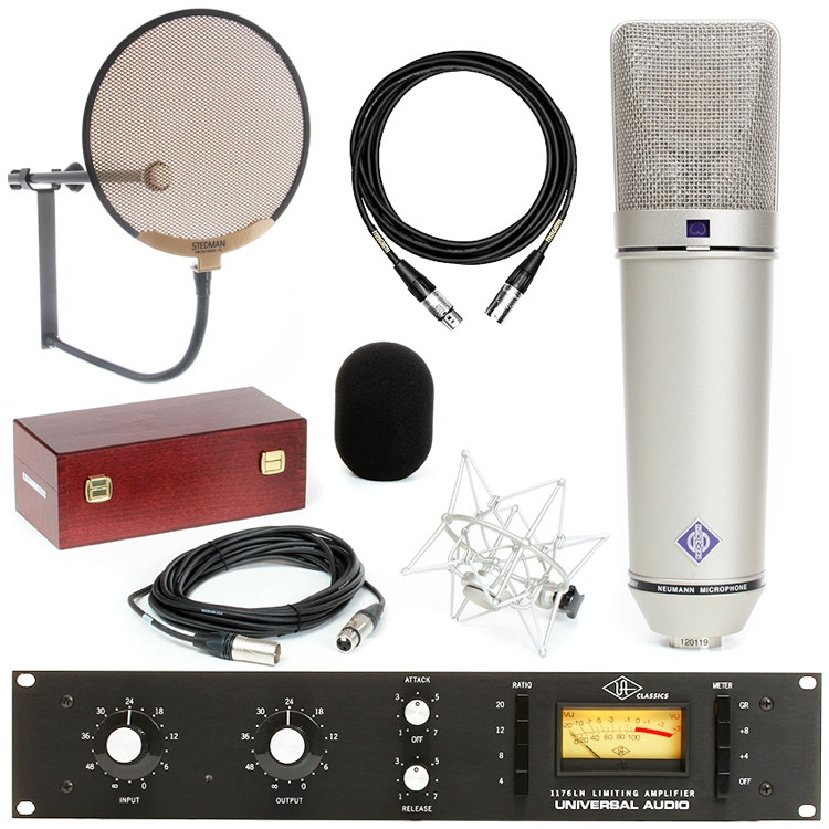 Neumann U 87 Ai Microphone Set with Universal Audio 1176 | Sweetwater