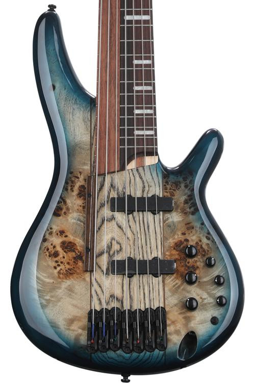 Ibanez Bass Workshop SRAS7 Ashula 7-string Bass Guitar - Cosmic Blue ...