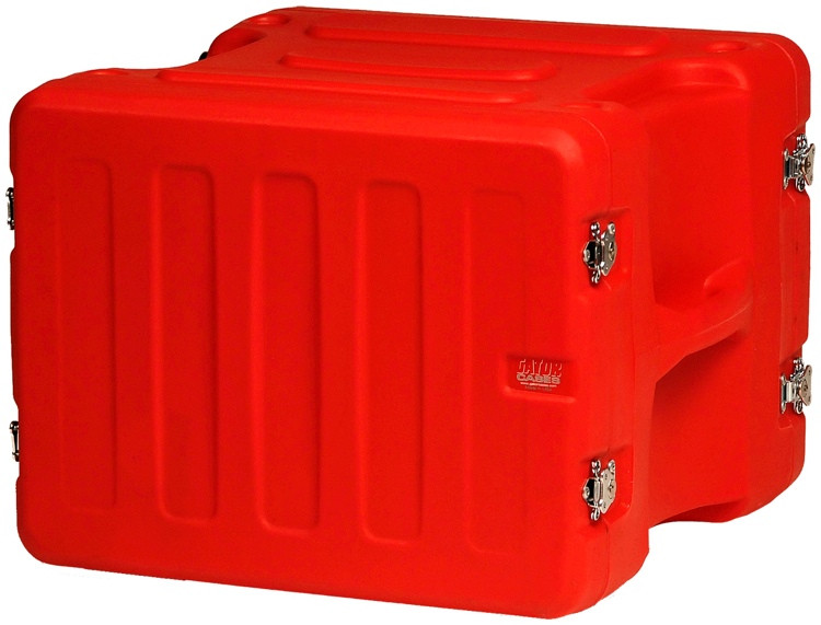 Gator G-PRO-8U-19-RE - 8U, 19" Deep Molded Audio Rack; Red | Sweetwater