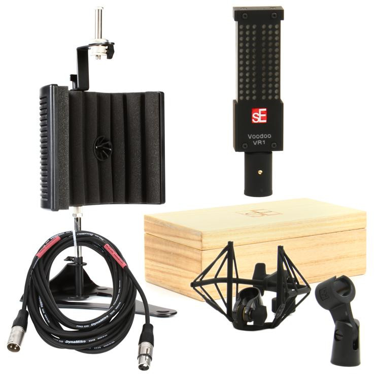 sE Electronics Voodoo VR1 Bundle with Reflexion Filter and Cable ...
