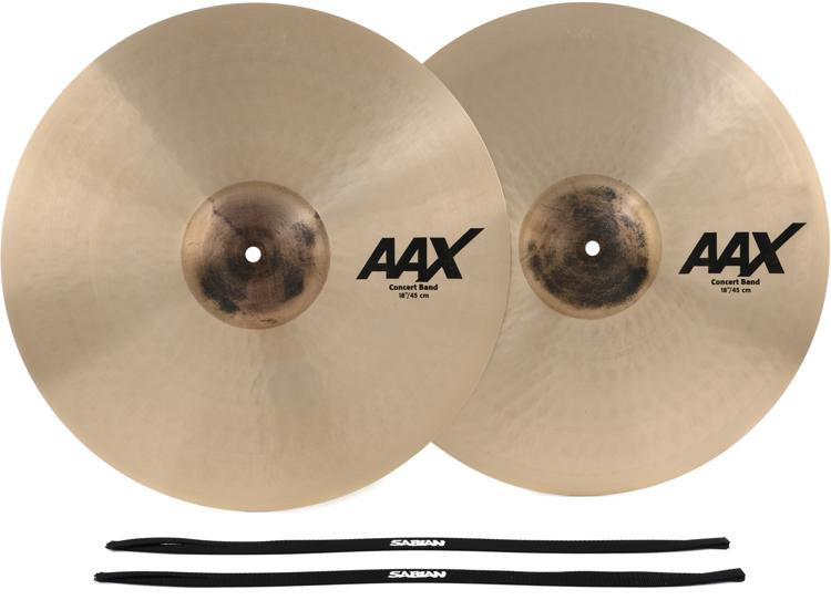 Sabian AAX Concert Band Hand Cymbals (Pair) - 18-inch | Sweetwater