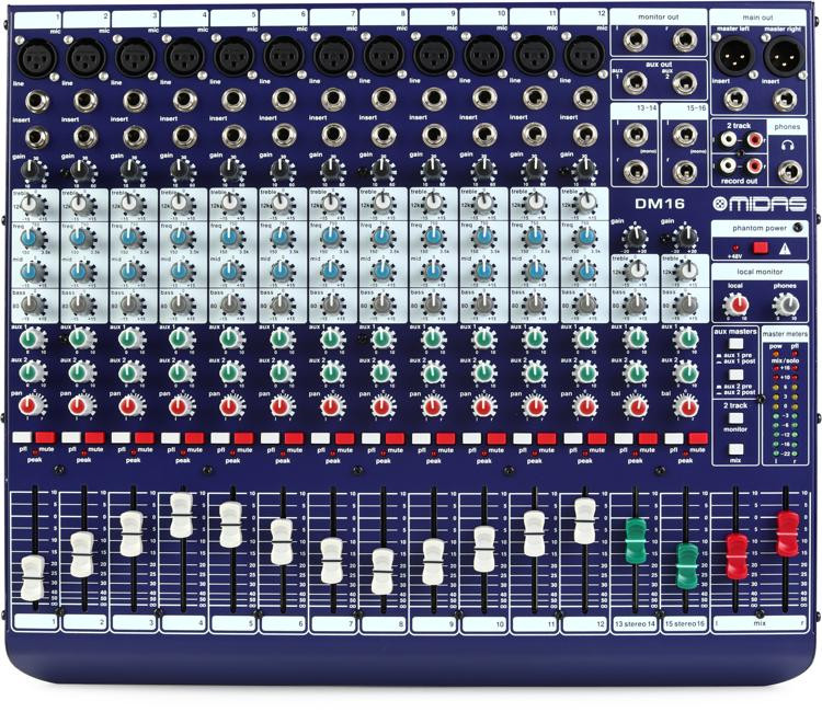 Midas DM16 16-channel Analog Mixer | Sweetwater