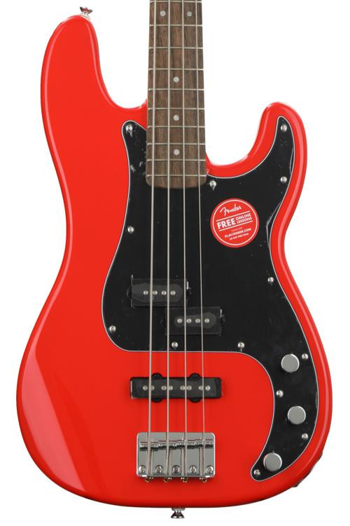 Squier Affinity Series Precision Bass PJ - Race Red with Indian Laurel ...