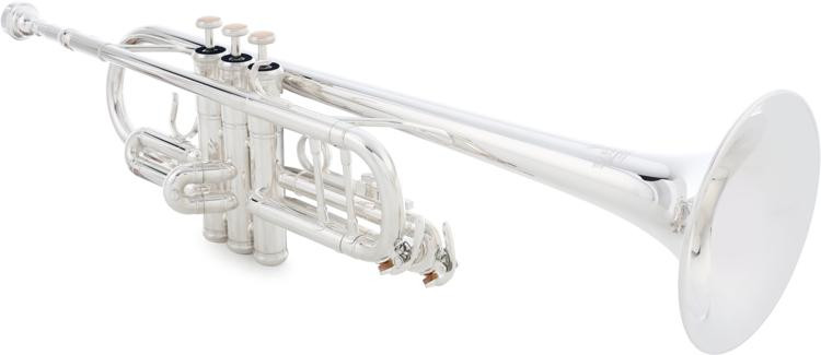 Victory Musical Instruments Triumph Series C Trumpet - Silver-plated ...