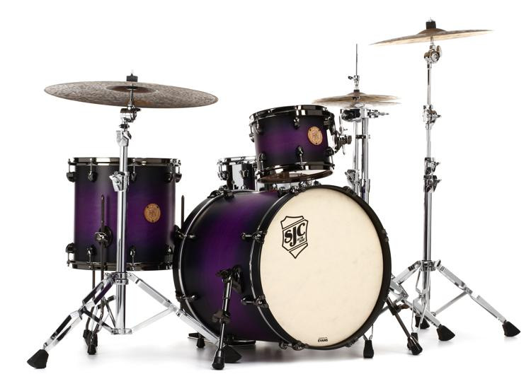 SJC Custom Drums Builder's Choice 3-piece Shell Pack - Satin Purple ...