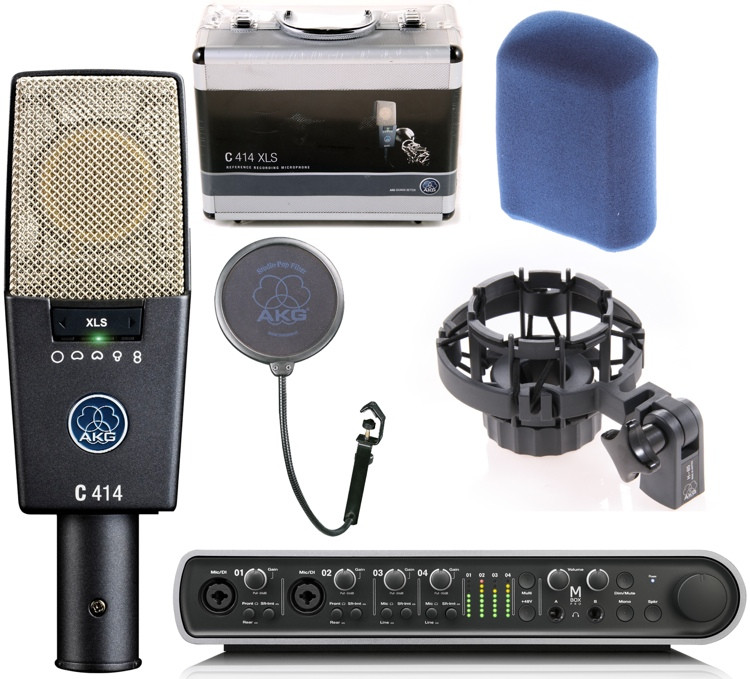 AKG C 414 XLS with Avid Mbox Pro - Mic Month Bundle | Sweetwater