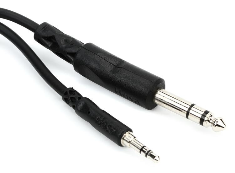 Hosa CMS-110 Stereo Interconnect Cable - 3.5mm TRS Male to 1/4-inch TRS ... Hosa CMS-110 Stereo Interconnect Cable - 3.5mm TRS Male to 1/4-inch TRS ...