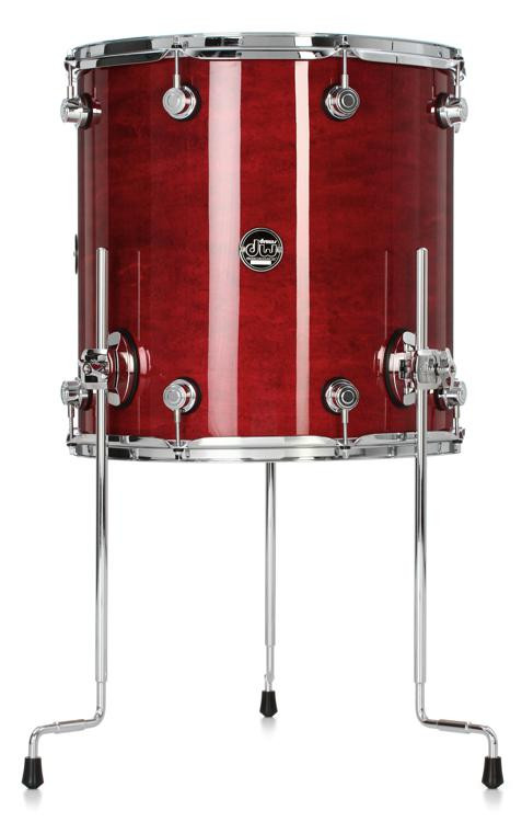 DW Performance Series Floor Tom - 16 x 16 inch - Cherry Stain Lacquer ...