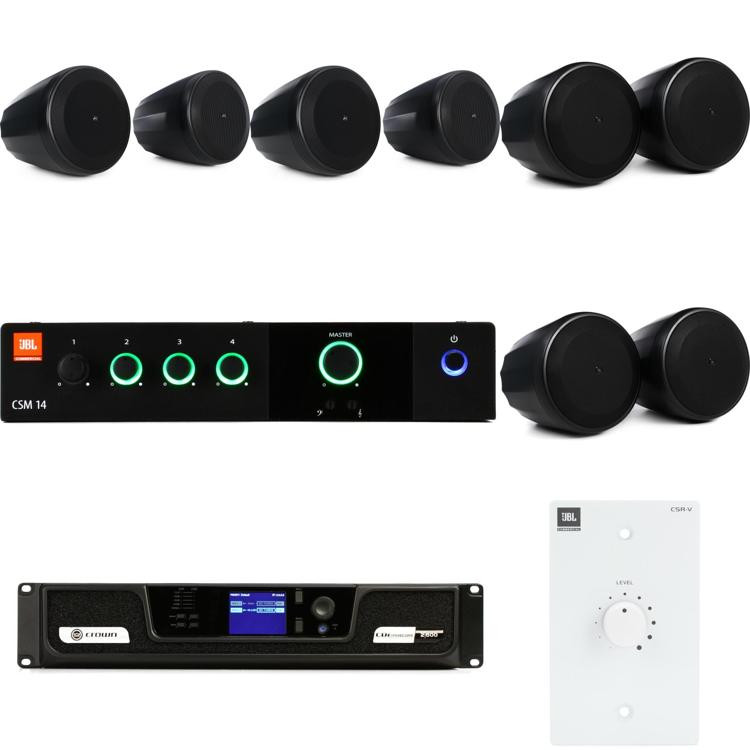 JBL 70V PA System 1300 Square Feet High Energy For Open Truss Ceiling ...