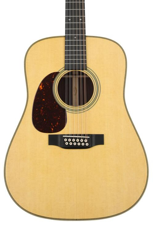 Martin HD12-28 12-string Left-Handed Acoustic Guitar - Natural | Sweetwater
