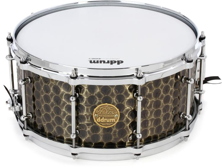 ddrum Dios Hand Hammered Bronze Snare Drum - 6.5 x 14 inch | Sweetwater