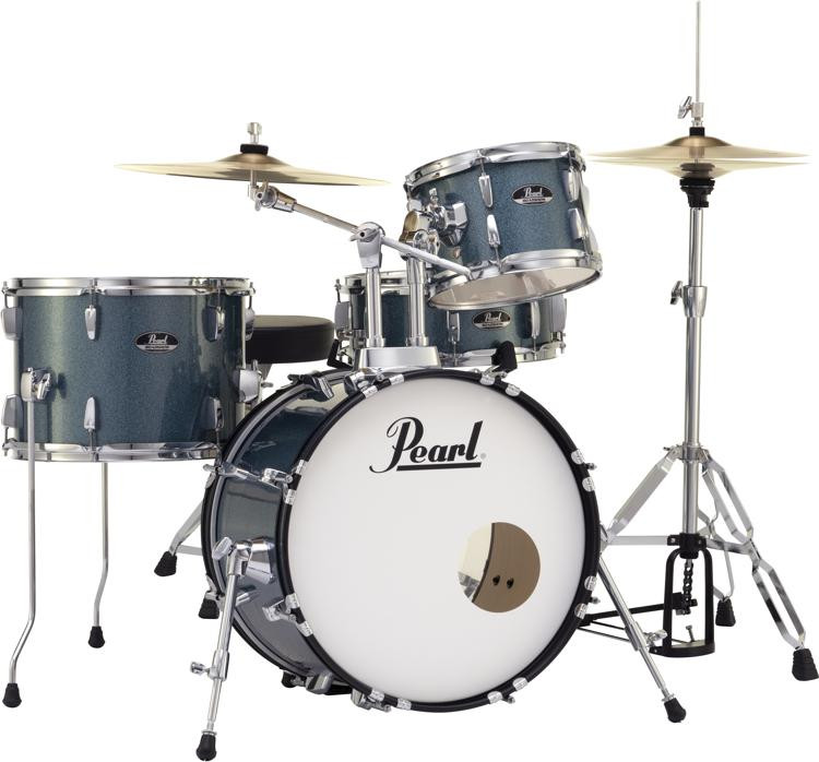 Pearl Roadshow RS584C/C 4-piece Complete Drum Set with Cymbals - Aqua ...