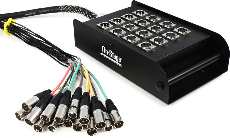 On-Stage SNK124100V2 12 x 4 Stage Snake - 100 foot | Sweetwater