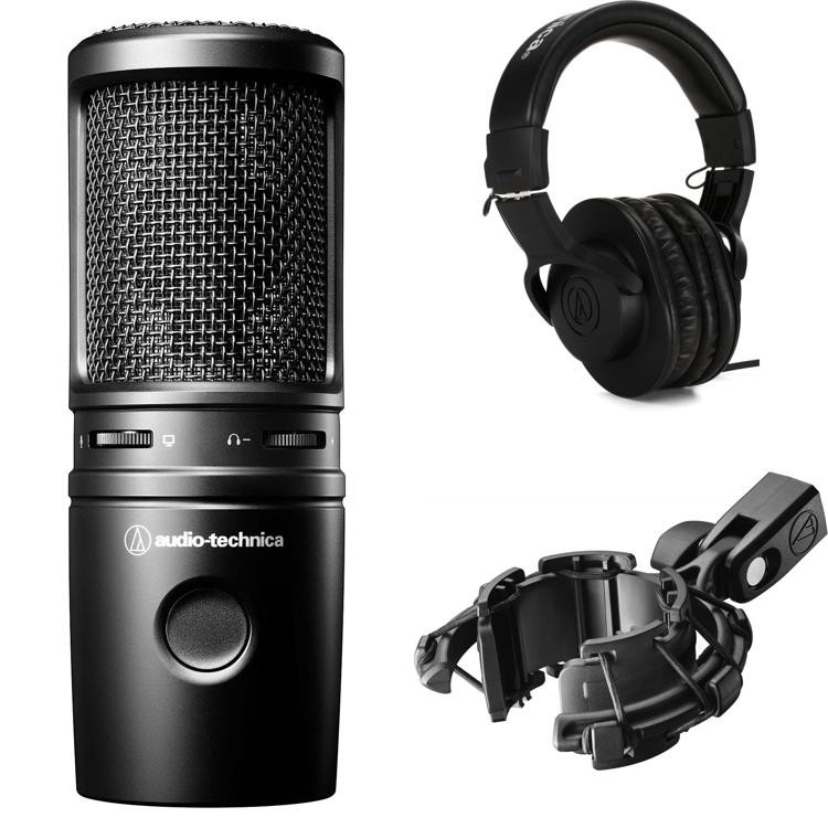 Audio-Technica AT2020USB-X Cardioid Condenser USB Microphone Podcast ...