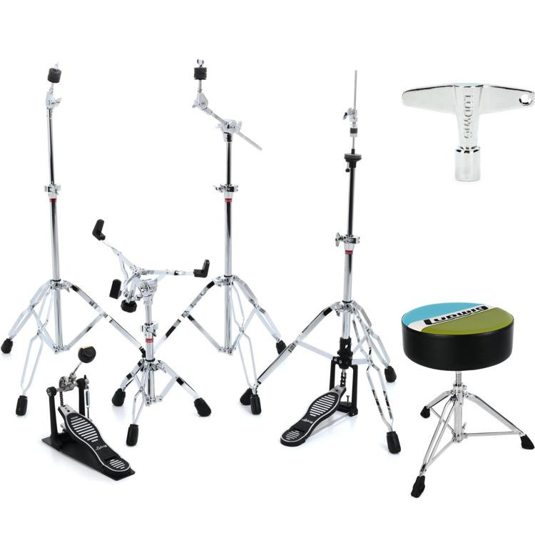 Ludwig L4HPACK 5-piece 400 Series Hardware Pack with Throne | Sweetwater