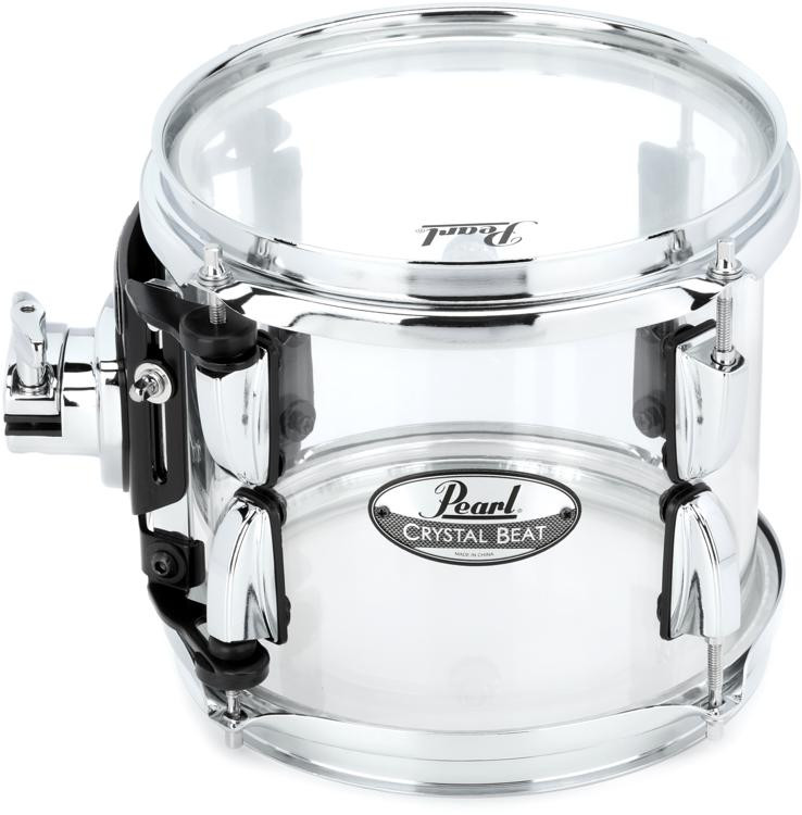Pearl Crystal Beat Mounted Tom - 8 inch - Ultra Clear | Sweetwater