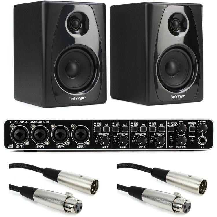 Behringer U-Phoria UMC404HD USB Audio Interface and Studio 50USB 5-inch ...
