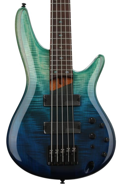Ibanez SR875 Bass Guitar - Blue Reef Gradation | Sweetwater