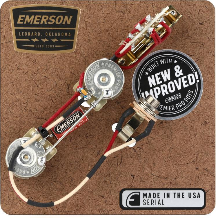 Emerson Custom 4-way Prewired Kit for Telecaster Guitars - 250k Pots ...