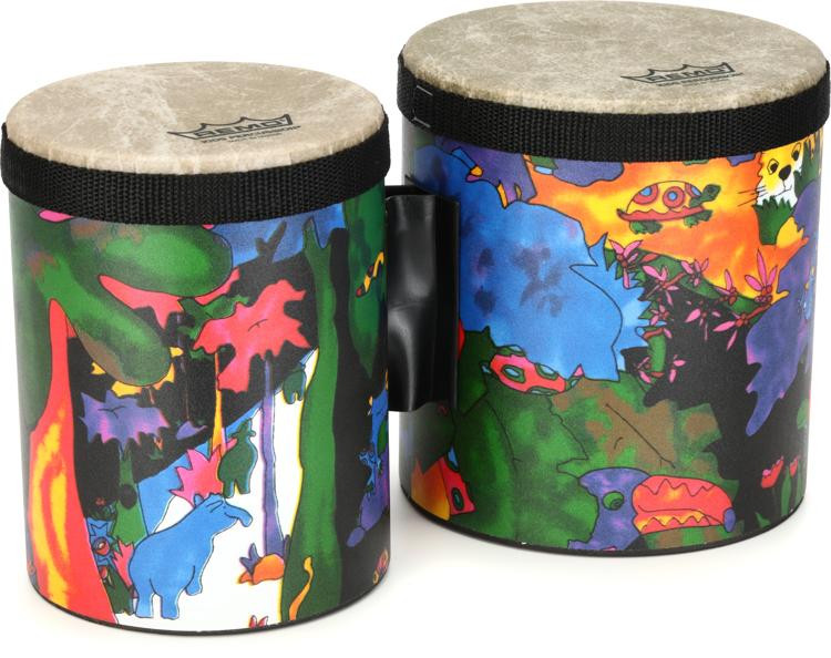Remo Kids Percussion Bongos - Rainforest | Sweetwater