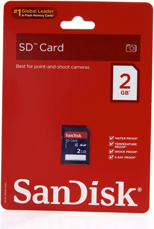 SanDisk SD Card - 2 GB | Sweetwater