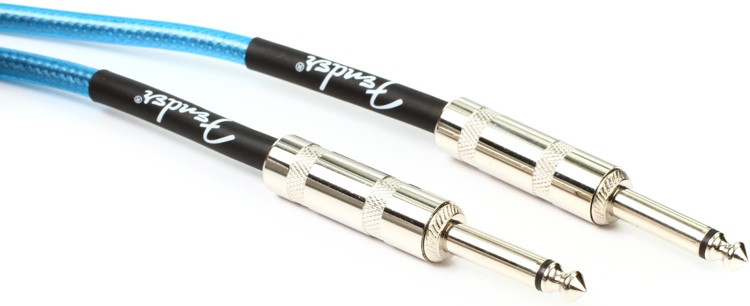 Fender California Cable - 10', Lake Placid Blue | Sweetwater