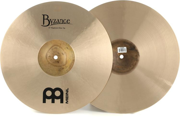 Meinl Cymbals Byzance Traditional Polyphonic Hi-hats - 15-inch | Sweetwater
