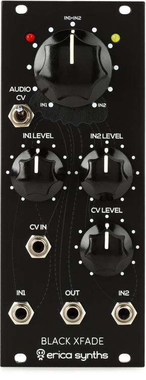 Erica Synths Black XFade 2-input Eurorack Module for Crossfading Audio ...