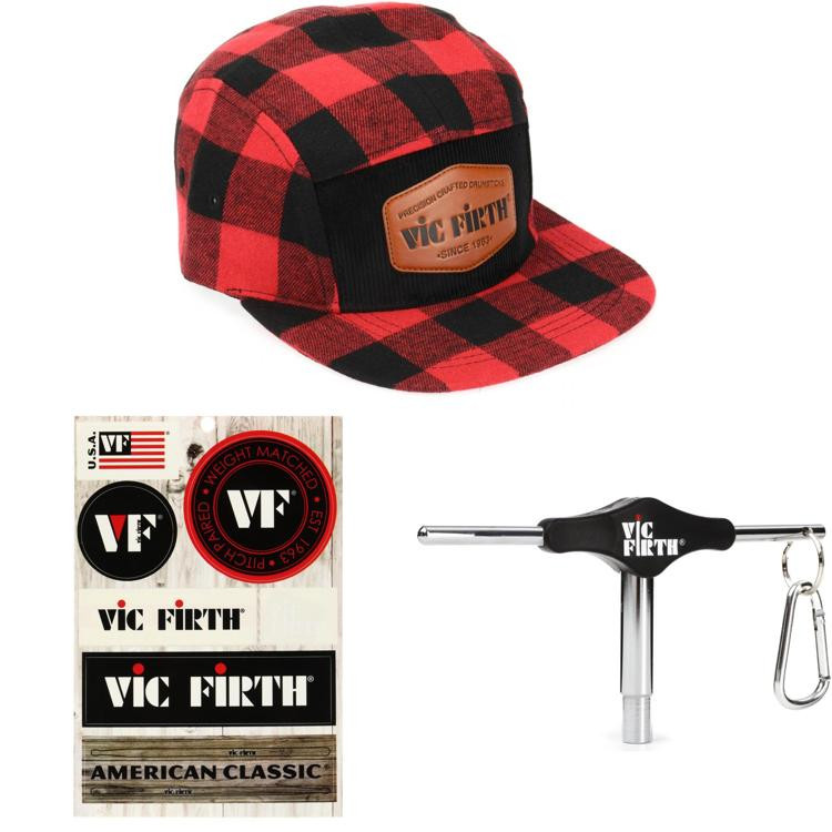Vic Firth Limited Edition Flannel 5-panel Camp Hat Gift Bundle | Sweetwater