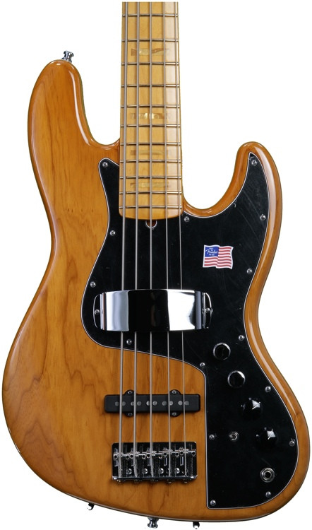 Fender Marcus Miller Jazz Bass V - Aged Natural | Sweetwater