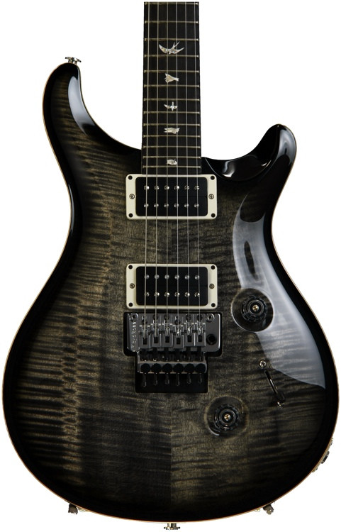PRS Custom 24 w/Floyd Rose and Figured Top - Charcoal Burst | Sweetwater