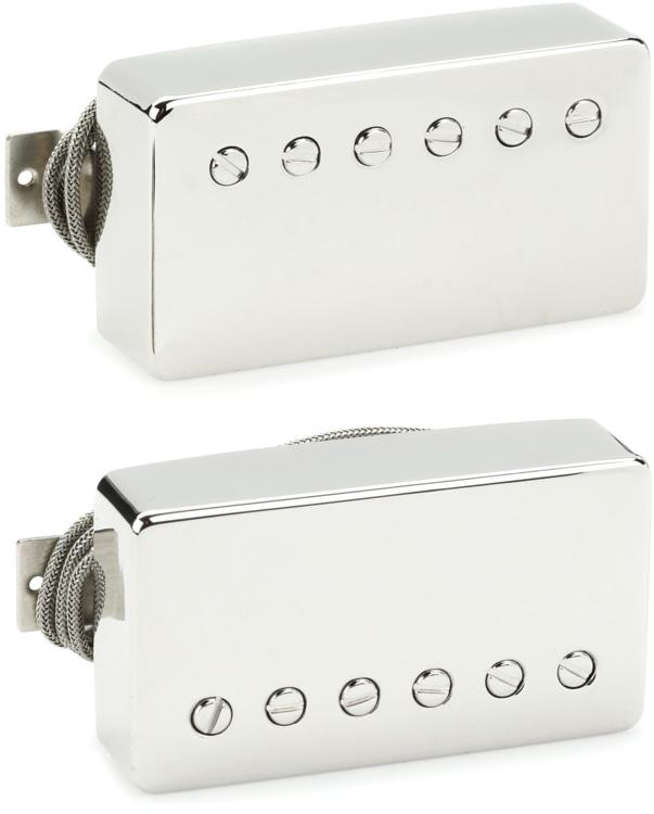 Gibson Accessories Custombucker Humbucker Pickup Matched Set - Nickel ...