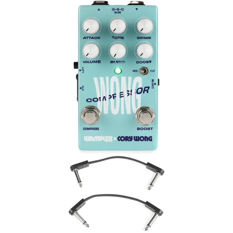 Wampler Cory Wong Compressor and Boost Pedal with 3 Patch Cables ...