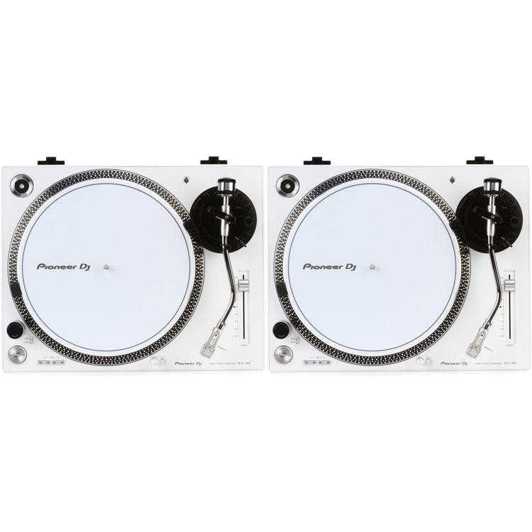 Pioneer DJ PLX-500 Direct Drive Turntable Pair - White | Sweetwater