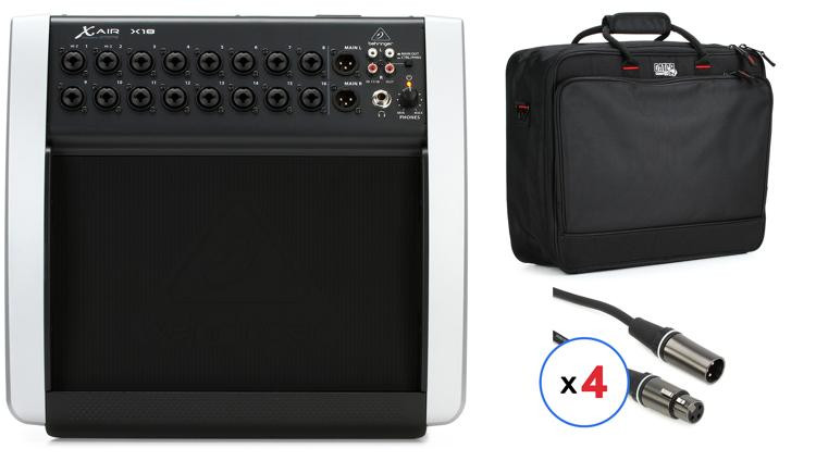 Behringer X Air X18 Digital Mixer with Case and Cables | Sweetwater