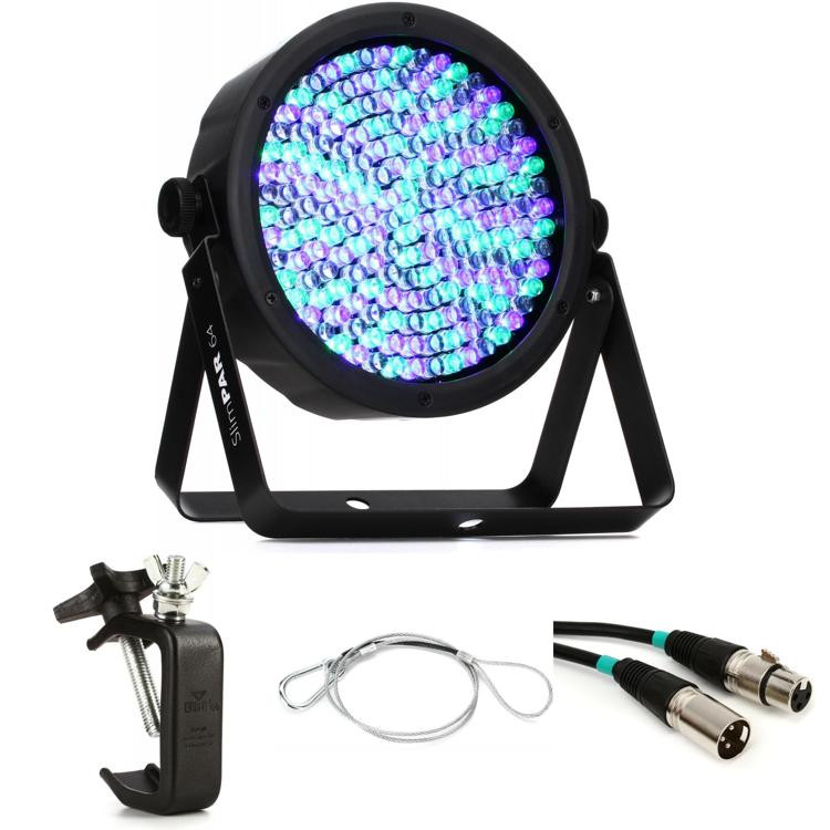Chauvet DJ SlimPAR 64 RGB Low Profile LED Par Essentials Bundle ...
