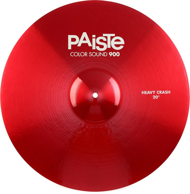 Paiste 20 inch Color Sound 900 Red Heavy Crash Cymbal | Sweetwater
