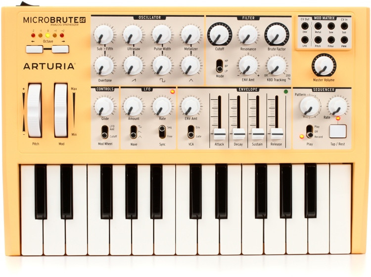 Arturia MicroBrute SE Analog Synthesizer - Orange Limited Edition ...