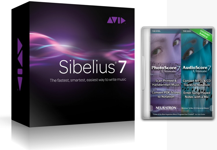 Avid Sibelius 7 plus PhotoScore and AudioScore | Sweetwater