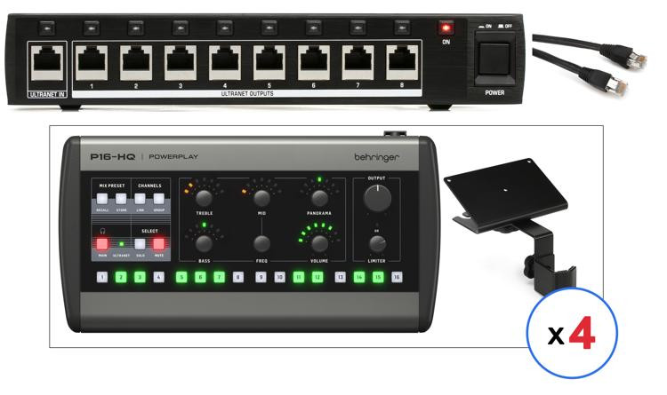 Behringer P16M Personal Mixing System with P16D Distribution Module ...