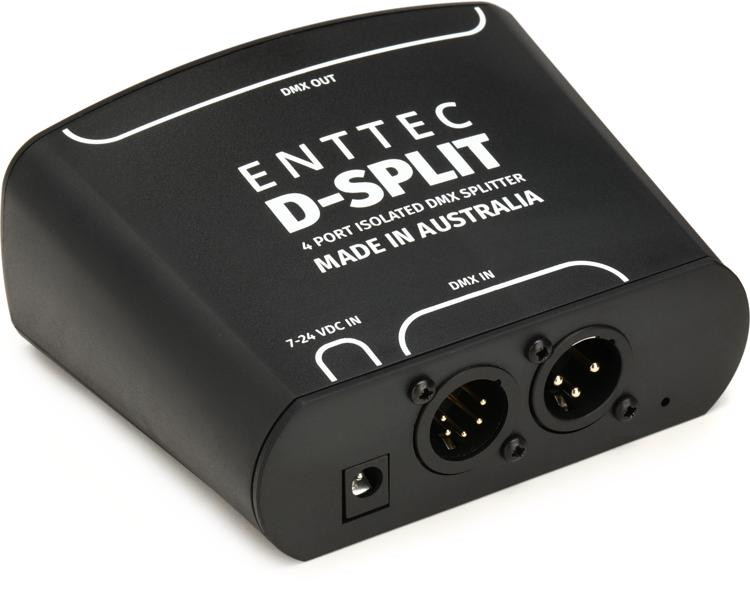ENTTEC D-SPLIT 512-Ch DMX 3-pin Splitter/Isolator | Sweetwater