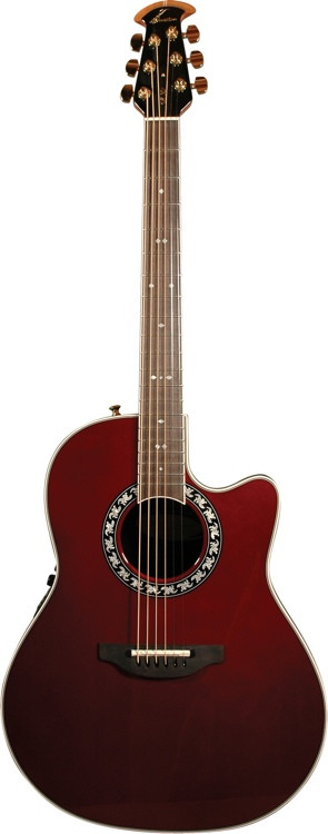 Ovation C2077 LX - Transparent Burgundy | Sweetwater