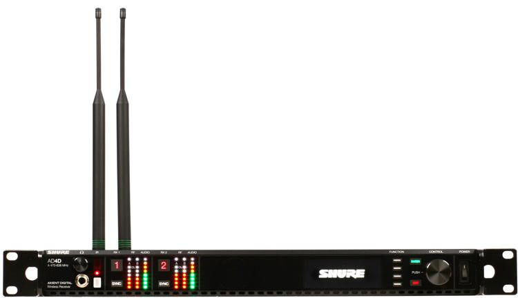 Shure AD4D Two-channel Digital Wireless Receiver | Sweetwater