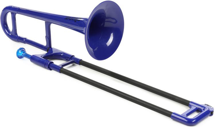 pInstruments pBone Mini Trombone - Blue | Sweetwater